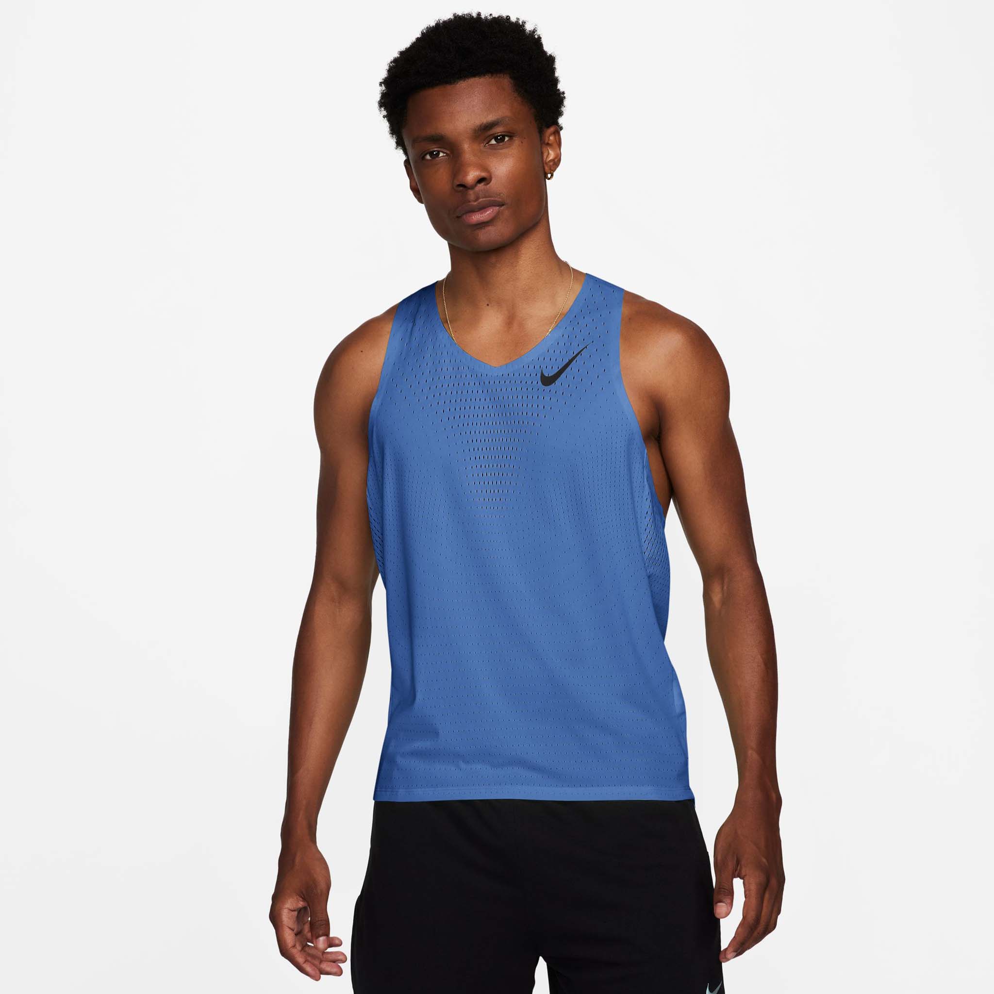 Nike Men's AeroSwift Dri-FIT ADV Running Singlet - Comet Blue | Run4It