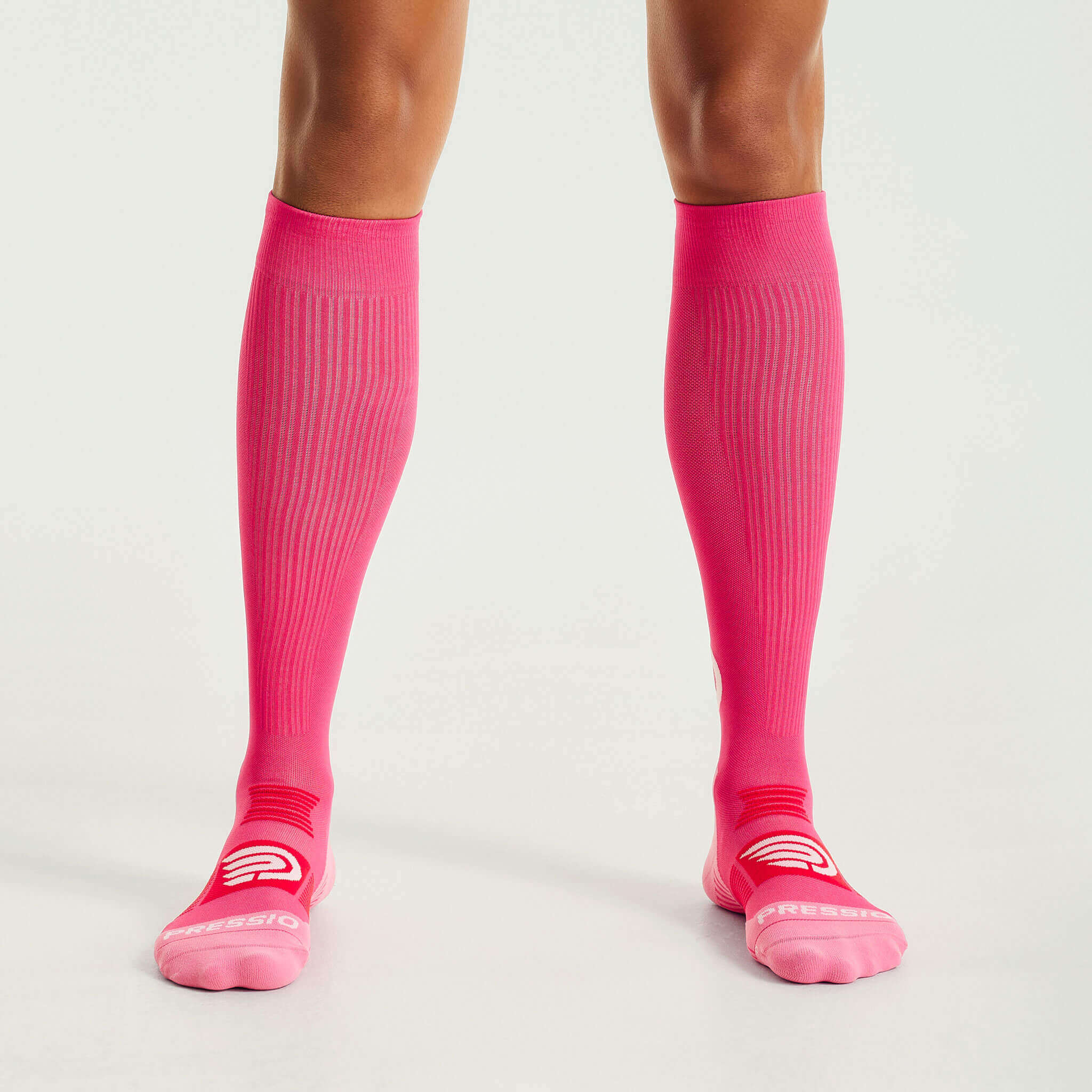 Pressio Unisex EQ Compression Socks - Pink/Red | Run4It